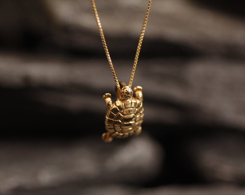 Gold Turtle Pendant Tortoise Pendant Gold Plated Pendant - Etsy