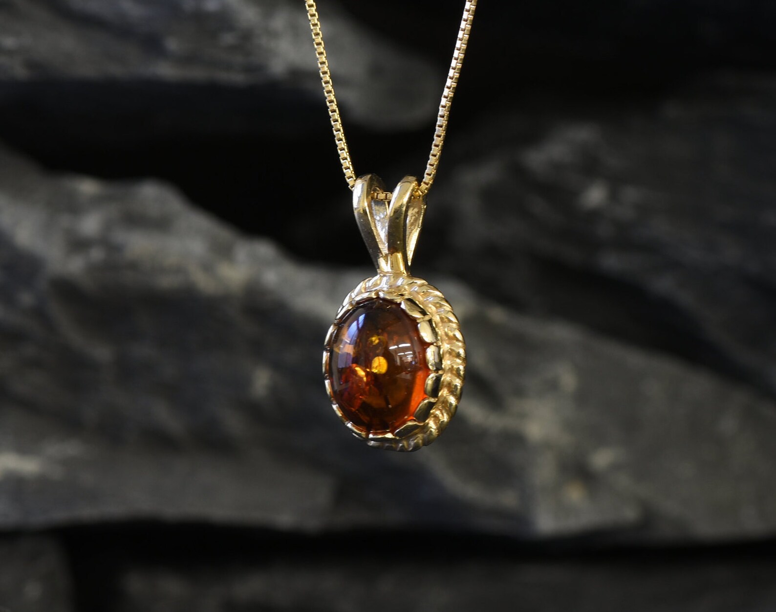 Gold Amber Pendant Natural Amber Gold Dainty Pendant Gold - Etsy