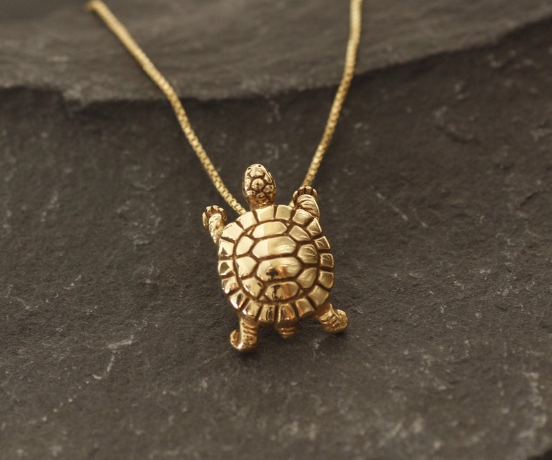 Gold Turtle Pendant Tortoise Pendant Gold Plated Pendant - Etsy