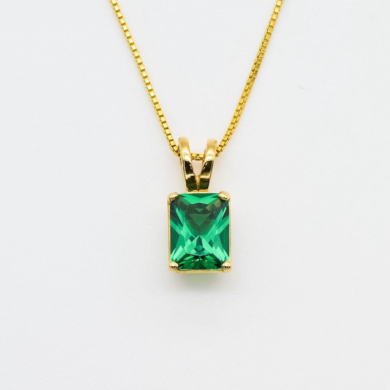 Emerald Pendant - Etsy