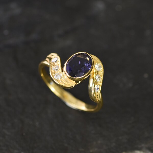 Iolite Ring - Etsy