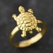 Gold Turtle Ring, Cute Animal Ring, Original Gold Ring, Tortoise Ring ...