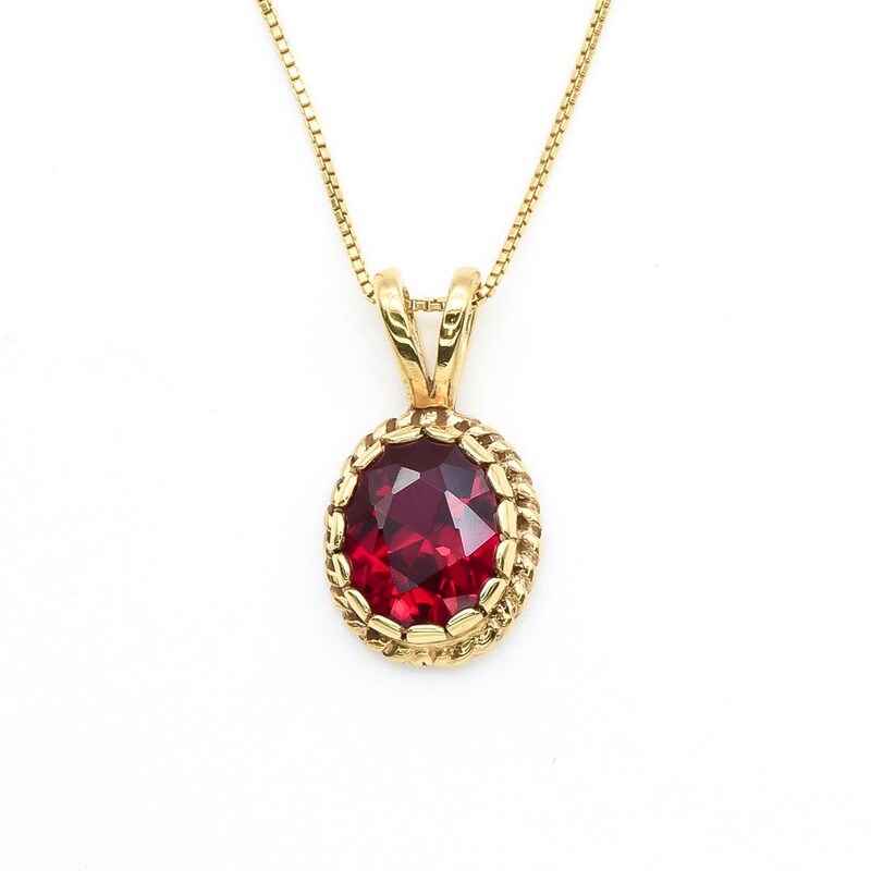 Ruby Pendant - Etsy