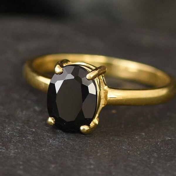 Onyx Ring - Etsy