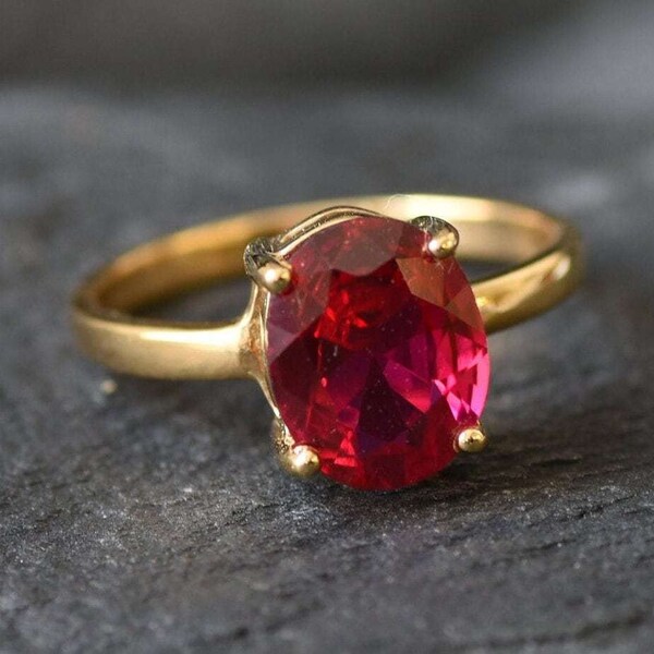 Red Ruby Ring - Etsy
