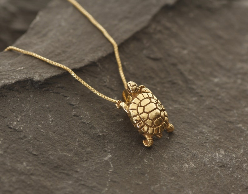 Gold Turtle Pendant Tortoise Pendant Gold Plated Pendant - Etsy