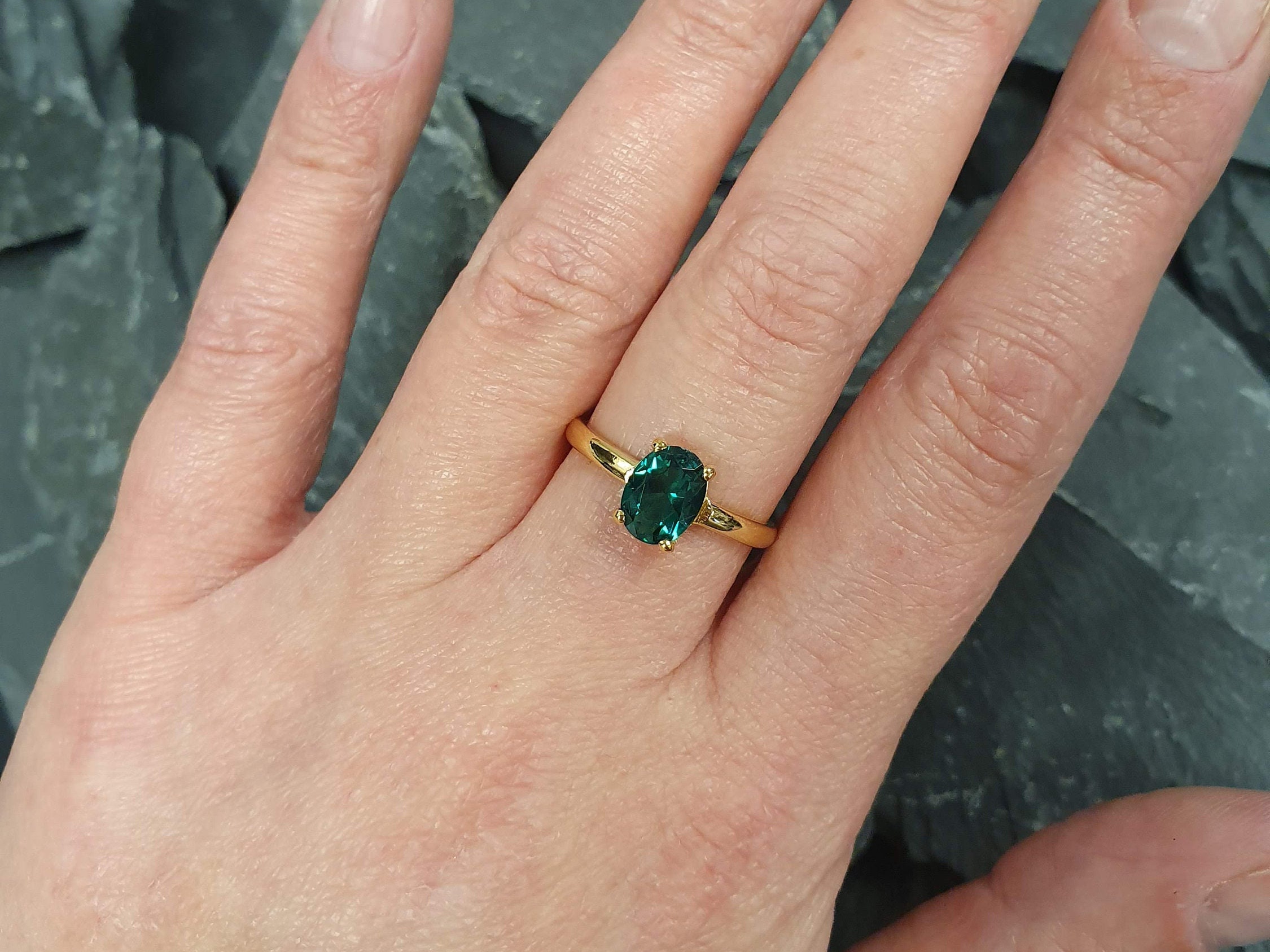 Gouden smaragd ring smaragd ring gemaakt smaragd groene - Etsy Nederland