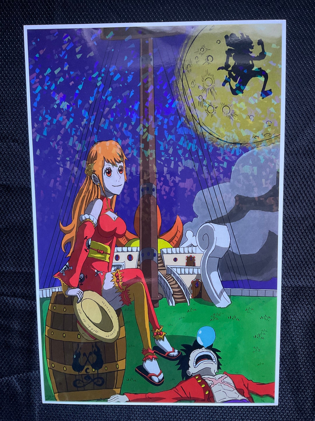 17"hx11"w HOLOGRAPHIC Nami Poster - Etsy
