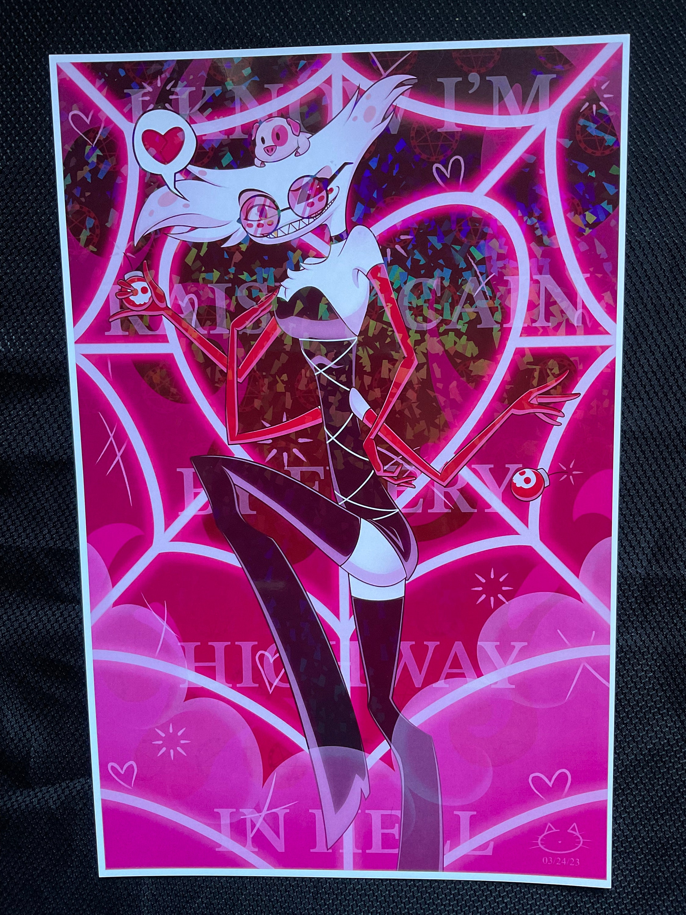 17"hx11"w HOLOGRAPHIC Angel Dust Poster - Etsy