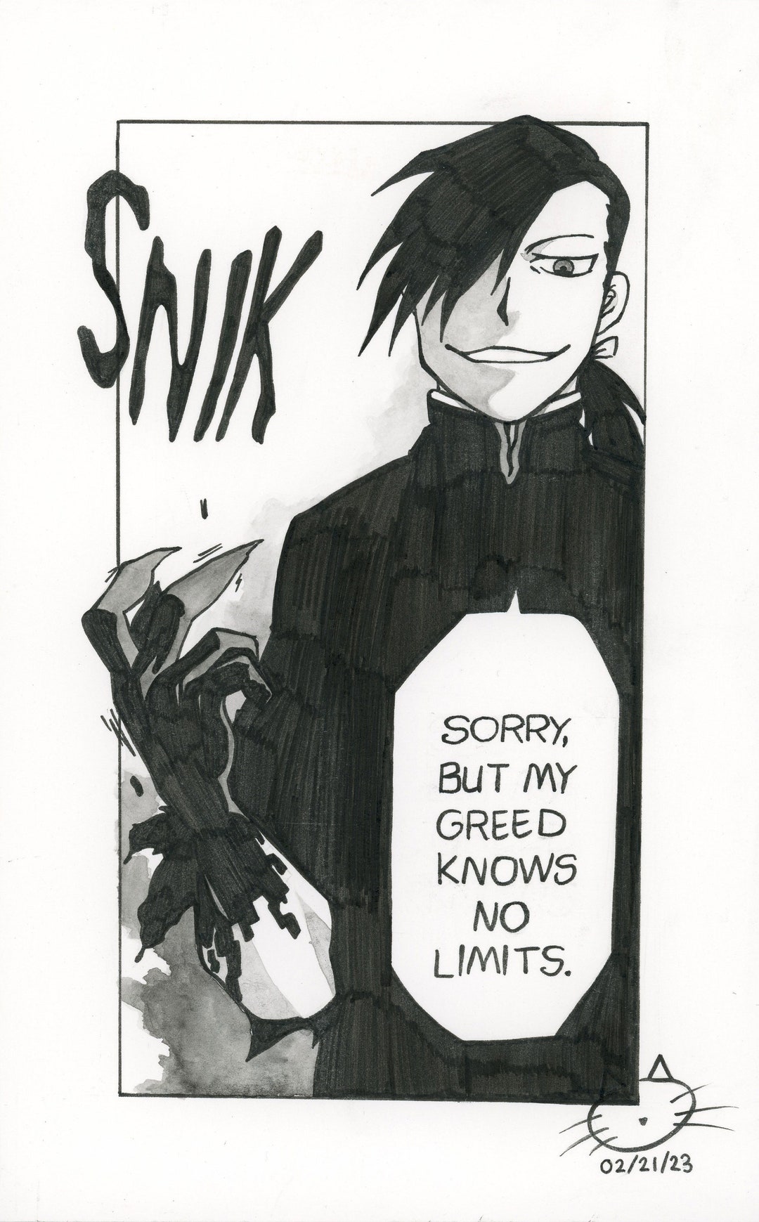 8"hx5"w Greed Poster - Etsy