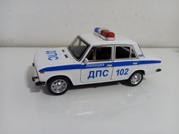 Russian Lada 1:24 Scale Model Car Police Light Sound Effect - Etsy