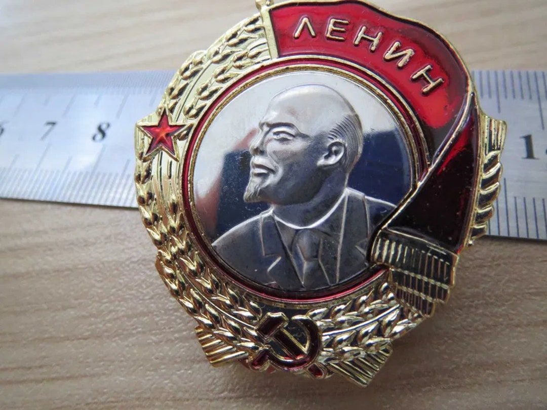 Order of Lenin Soviet Union Medal of Great Merit Souvenir Lenin USSR ...