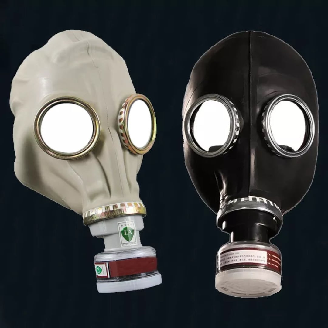 Retro New Gas Mask PG Russian Model Civil Gas Mask + Filter Black Gray ...