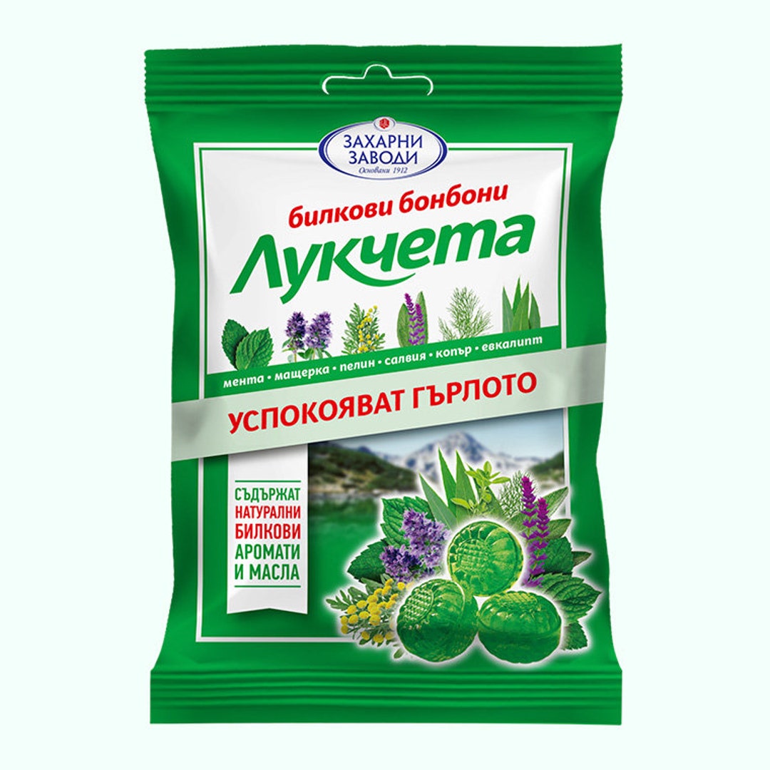 Lukcheta Herbal Hard Candies Bulgaria Sugar Factory Natural Flavour ...