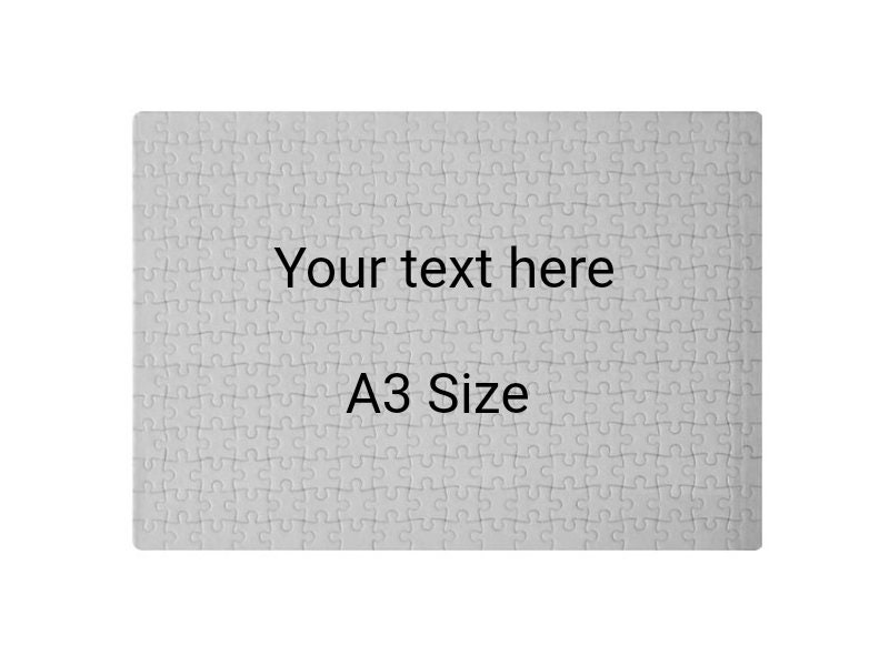 Custom Cardboard Puzzle A4 A3 Size, Personalized Puzzle Text Photo ...