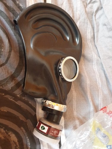 Retro New Gas Mask PG Russian Model Civil Gas Mask + Filter Black Gray ...