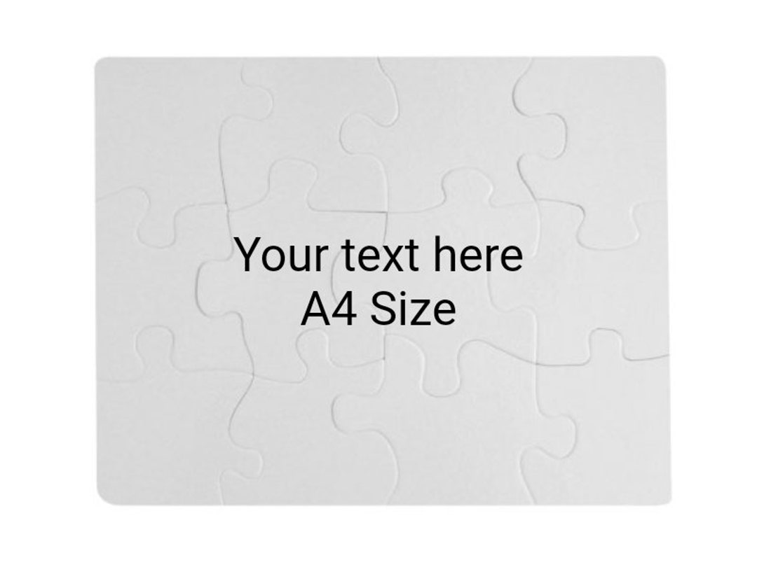 Custom Cardboard Puzzle A4 A3 Size, Personalized Puzzle Text Photo ...