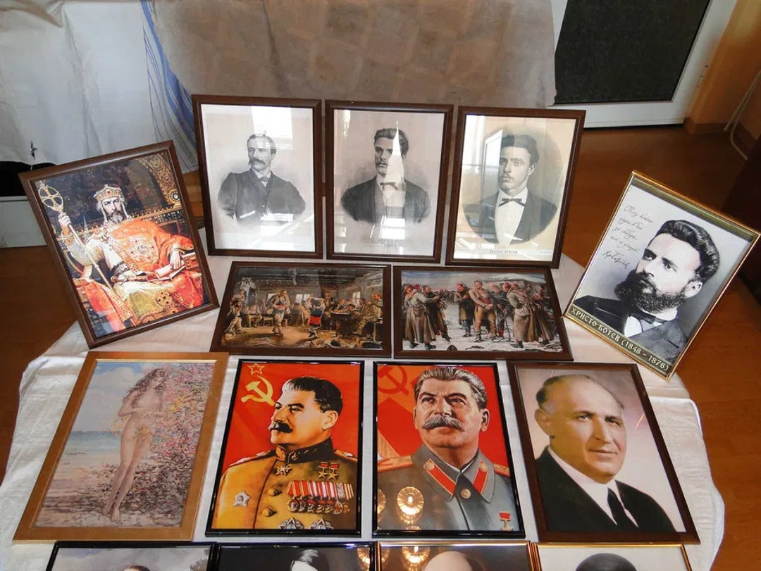 Bulgarian Portraits of Rakovski, Levski, Tsar Simeon, Botev, Stalin ...