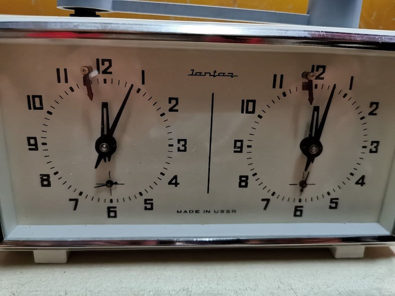 Vintage Mechanical Chess Clock USSR Clock Chess Russian Mechanical ...