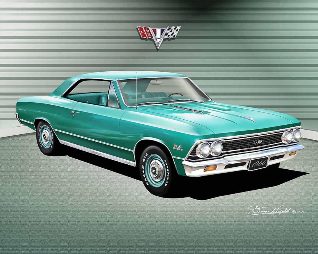 1966 Chevrolet Chevelle Art Prints by Danny Whitfield | Comes in 10 ...