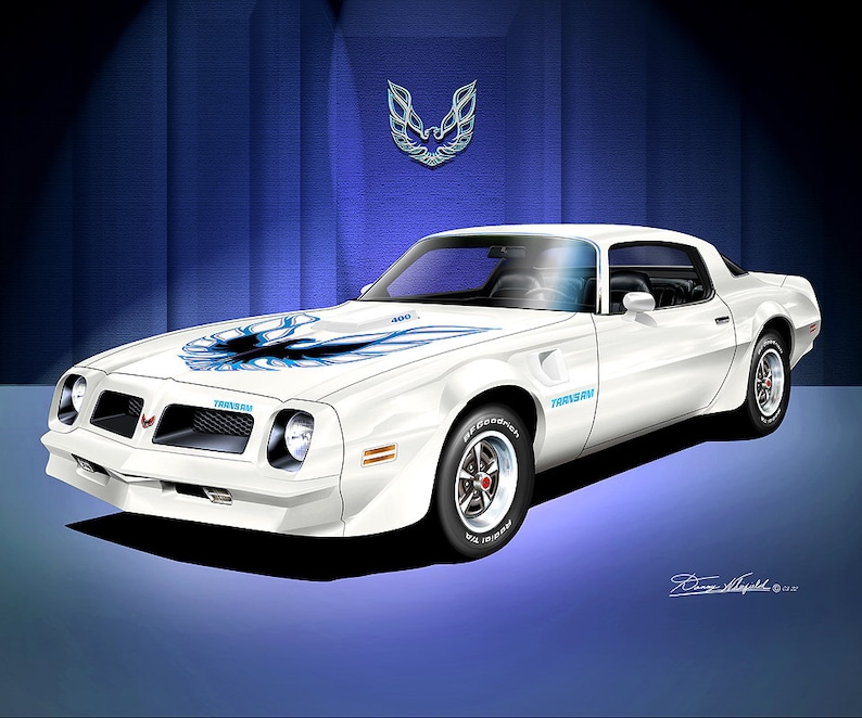 1976 Pontiac Firebird Trans Am Art Print: Vintage Car Poster Comes in 5 ...