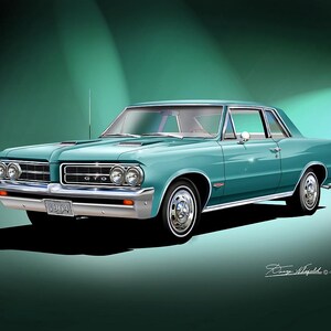 1964 Pontiac GTO Art Print: Car Enthusiast Wall Art Decorby Danny ...