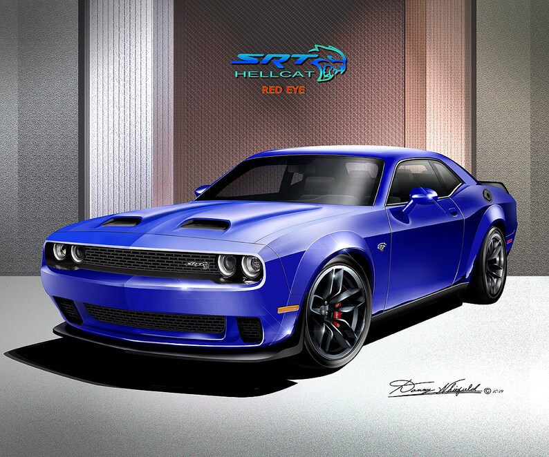 2019 Challenger Hellcat Muscle Car Art Prints by Danny Whitfield Comes ...