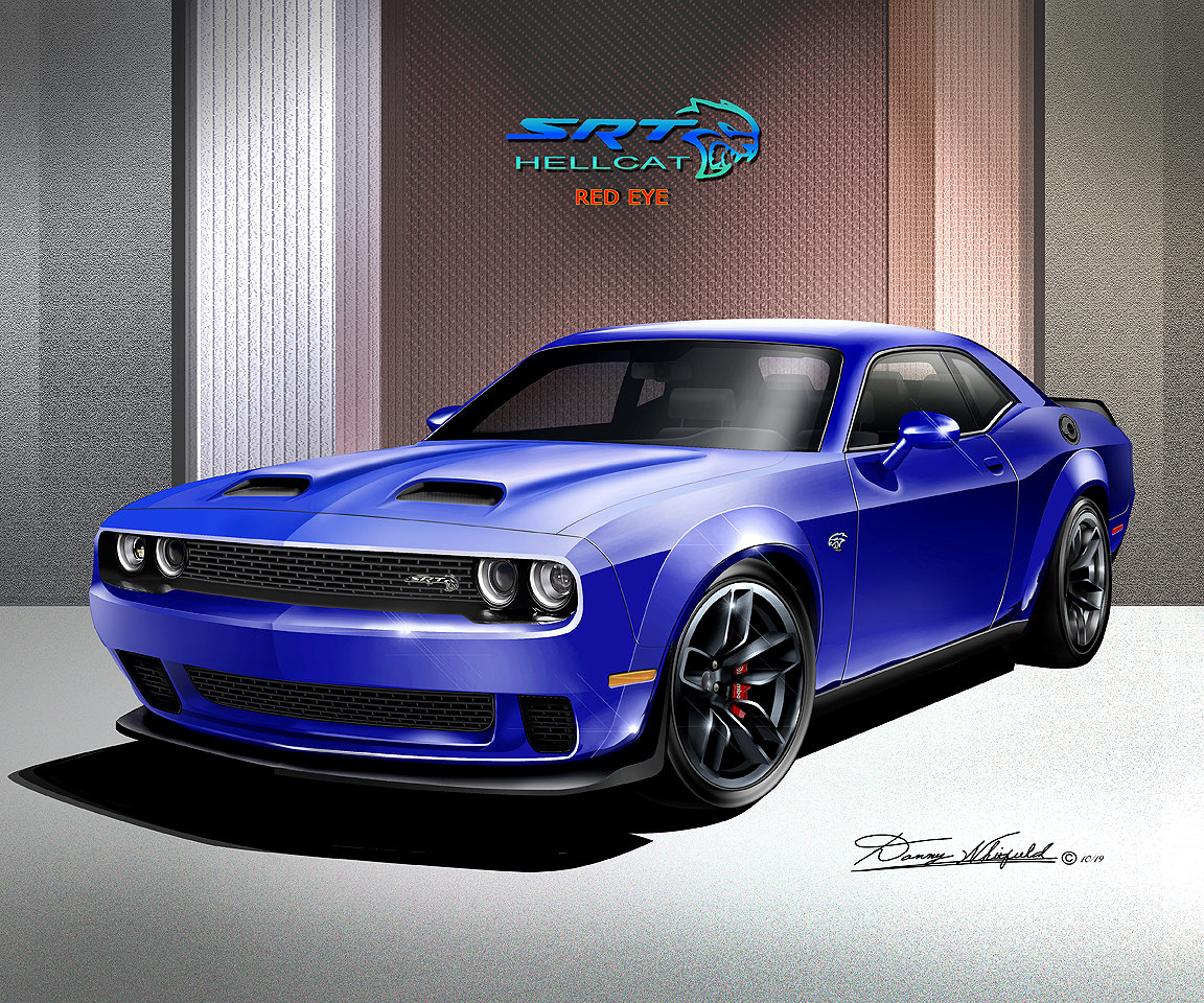 2019 Challenger Hellcat Muscle Car Art Prints by Danny Whitfield Comes ...