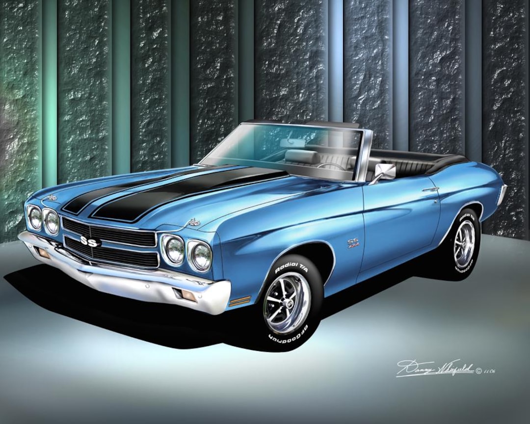 1970 Chevelle Convertible Art Print: Automotive Fine Art - Etsy