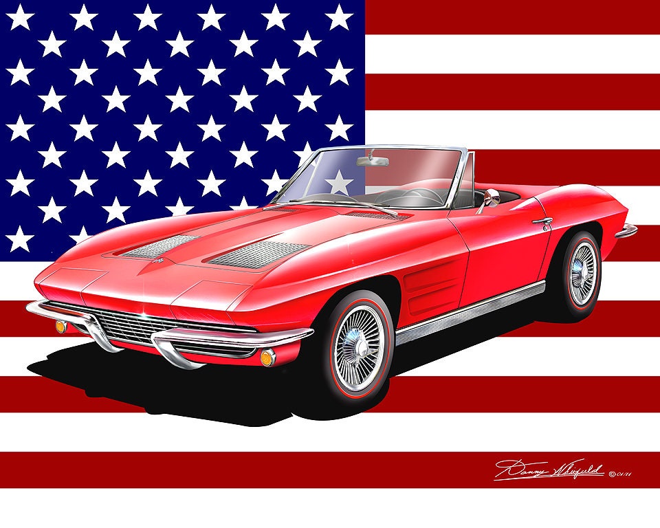 Chevrolet Corvette Stingray Art Prints by Danny Whitfield the All ...