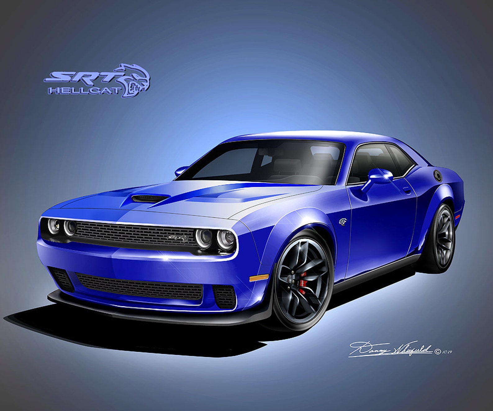 2018 Muscle Car Art Prints by Danny Whitfield | Comes in 9 Different ...