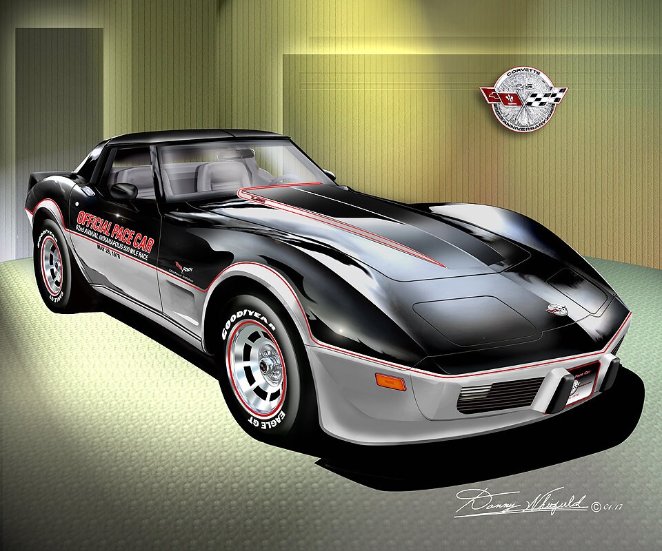 Corvette Artwork 1978 C3 Corvette Art Prints Comes in 4 Different ...