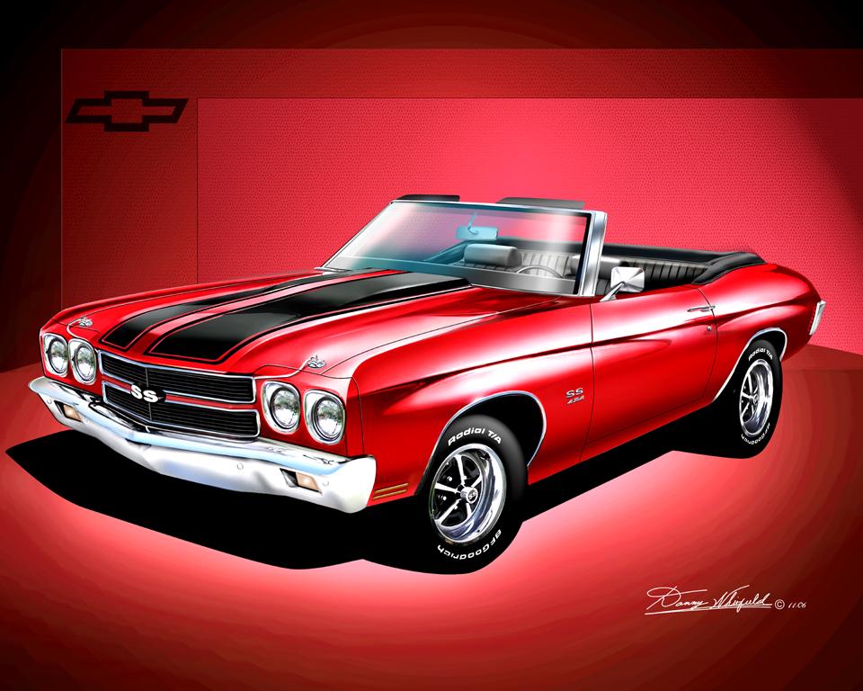 1970 Chevelle Convertible Art Print: Automotive Fine Art - Etsy