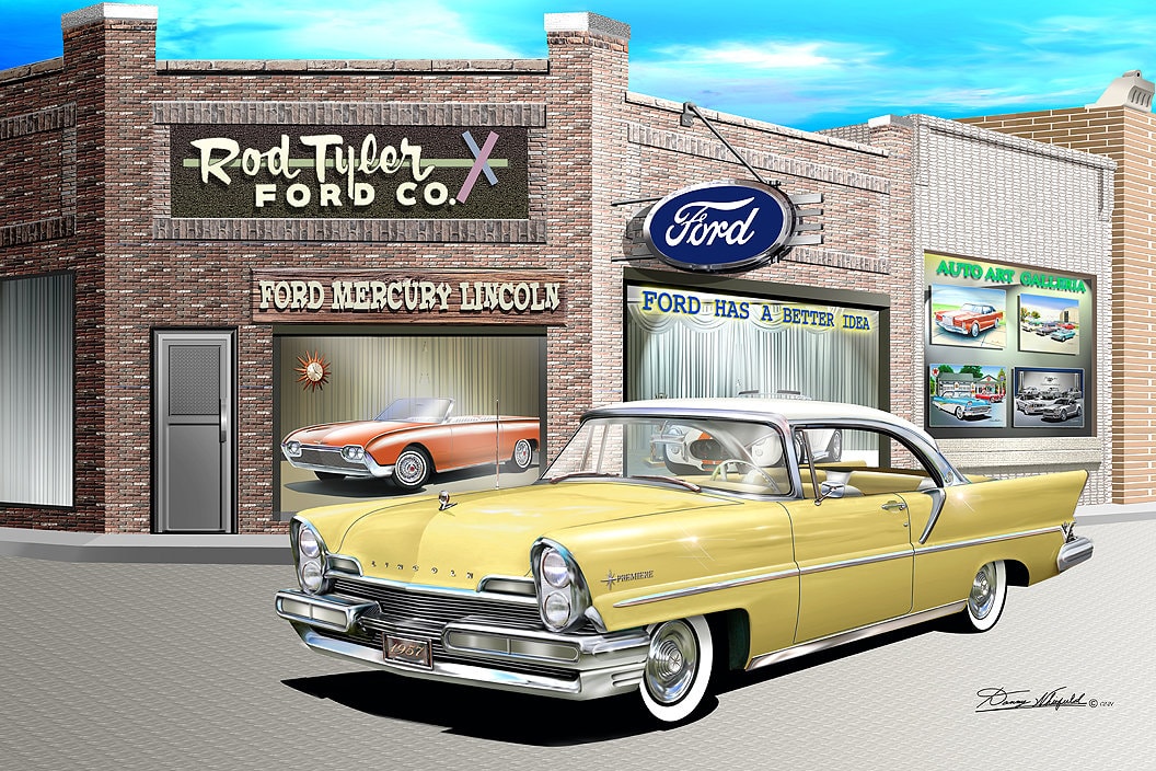 Classic Art Prints by Danny Whitfield Rod Tyler Ford Dealership ...