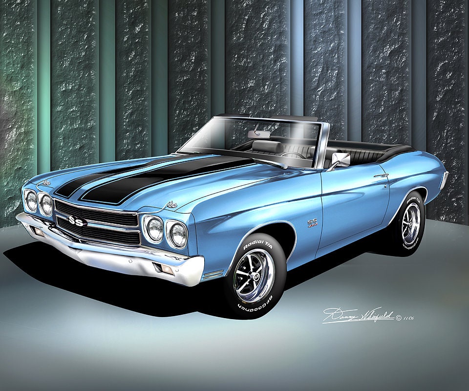 1970 Chevrolet Chevelle Convertible Art Prints by Danny Whitfield Comes ...