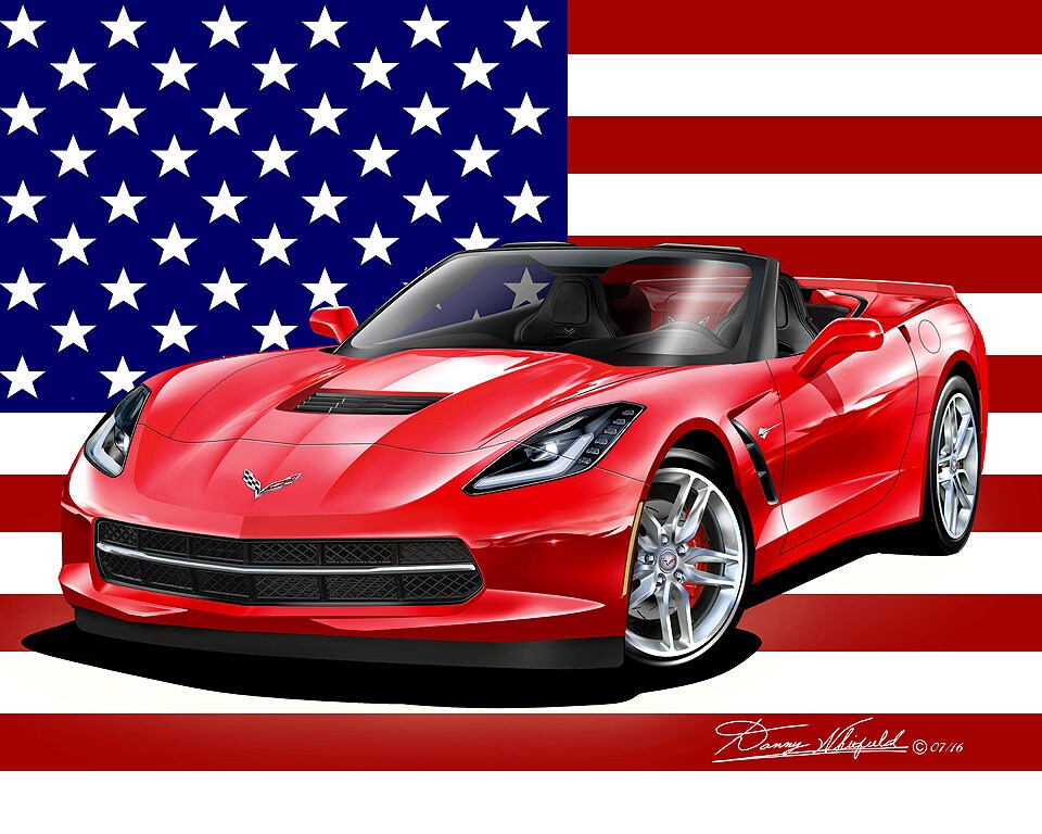 Chevrolet Corvette Stingray Art Prints by Danny Whitfield the All ...