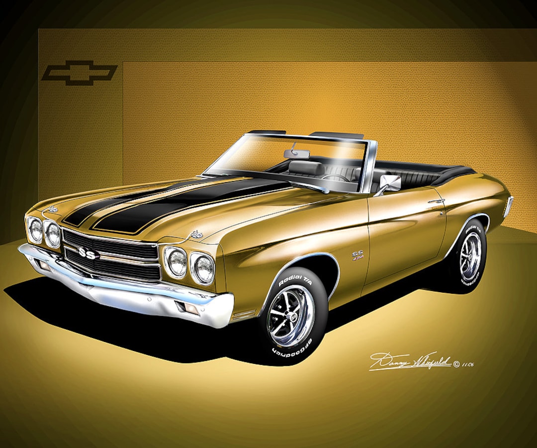 1970 Chevrolet Chevelle Convertible Art Prints by Danny Whitfield Comes ...