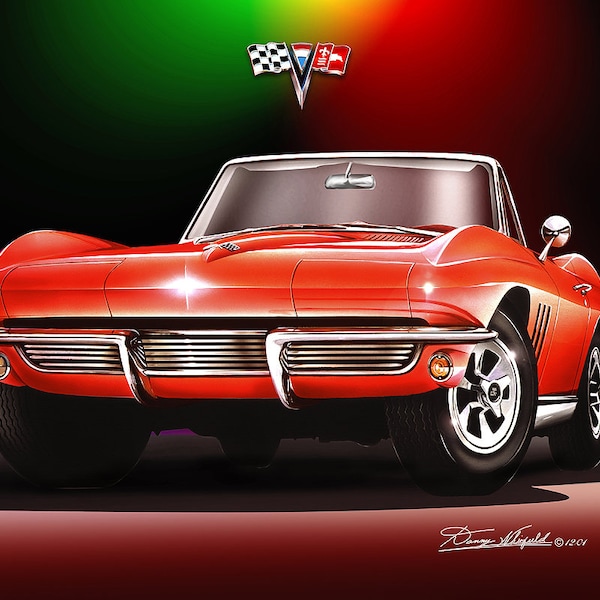 1965 Corvette Wall Art - Etsy