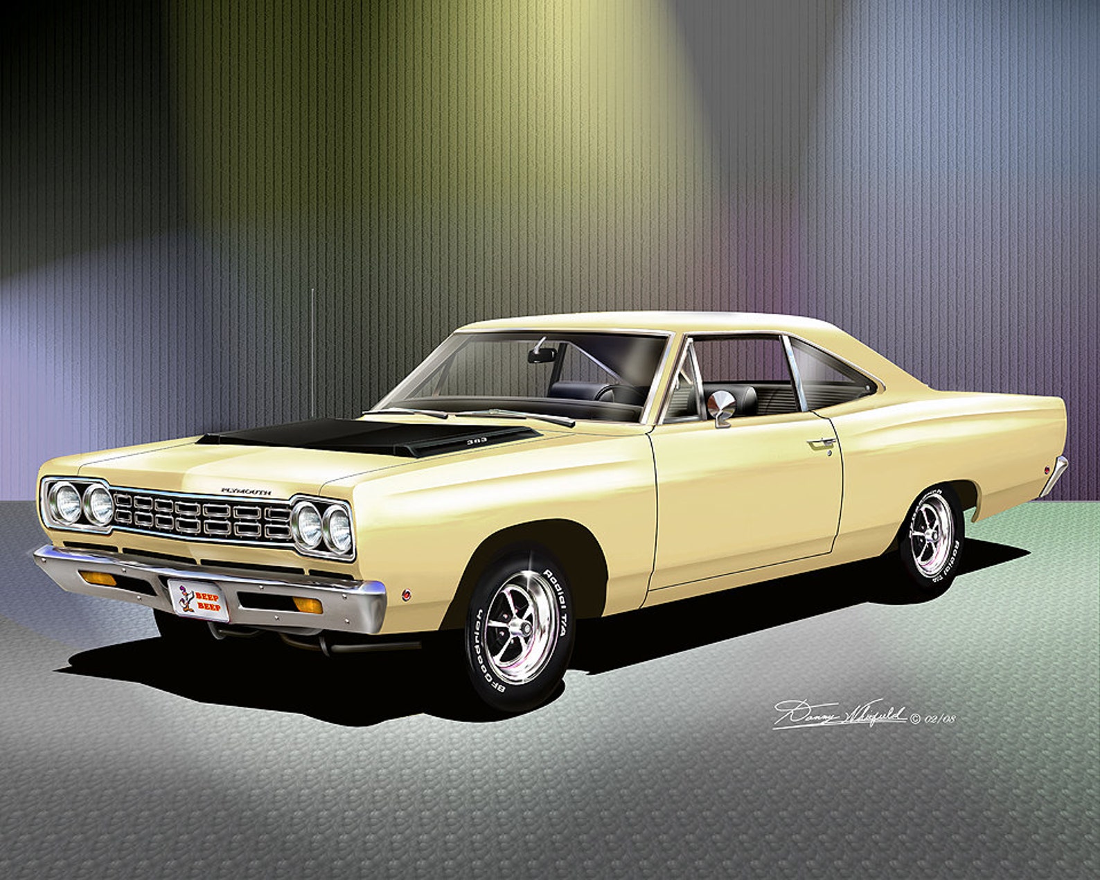 1968 Plymouth Road Runnerart Prints by Danny Whitfield | Comes in 4 ...