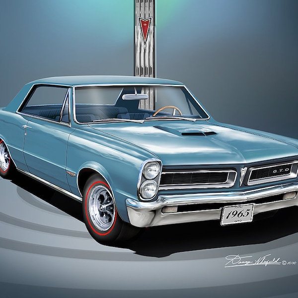 1965 Pontiac Gto Art - Etsy