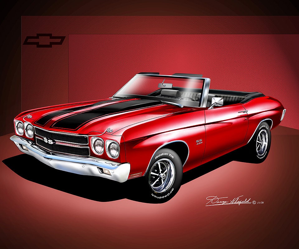 1970 Chevrolet Chevelle Convertible Art Prints by Danny Whitfield Comes ...
