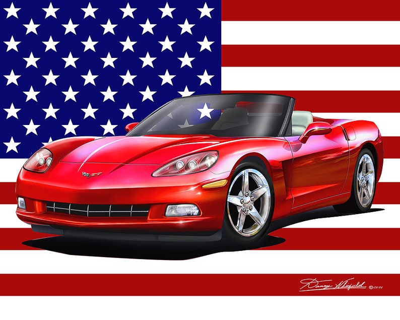 Chevrolet Corvette Stingray Art Prints by Danny Whitfield the All ...