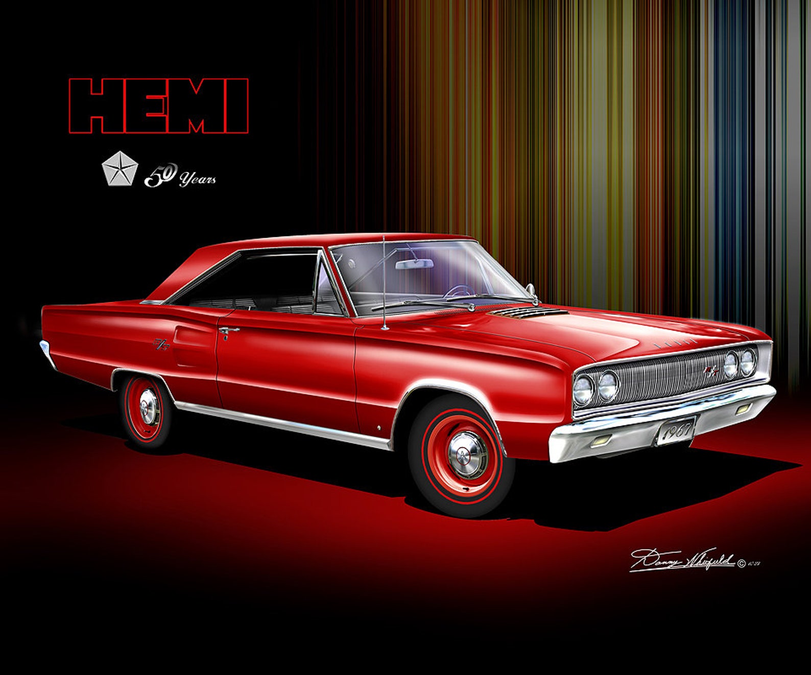 Chrysler Celebrates Hemi 50th Anniversary Muscle Cars Art Prints by ...