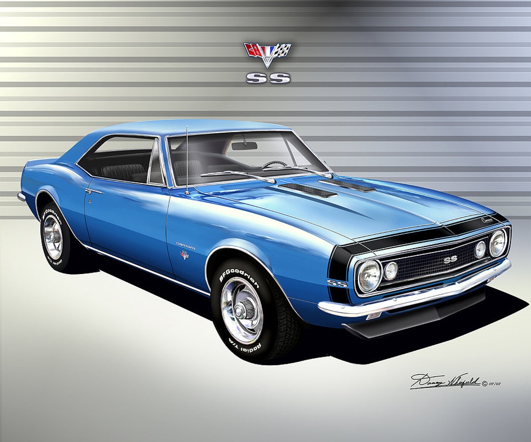 1967 Camaro Ss Blue