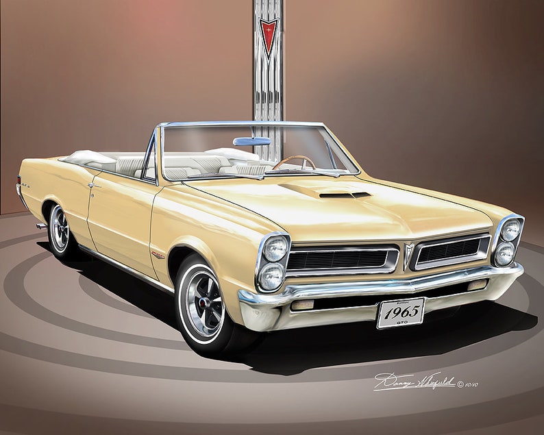 1965 Pontiac GTO Convertible Art Prints by Danny Whitfield | Comes in 7 ...