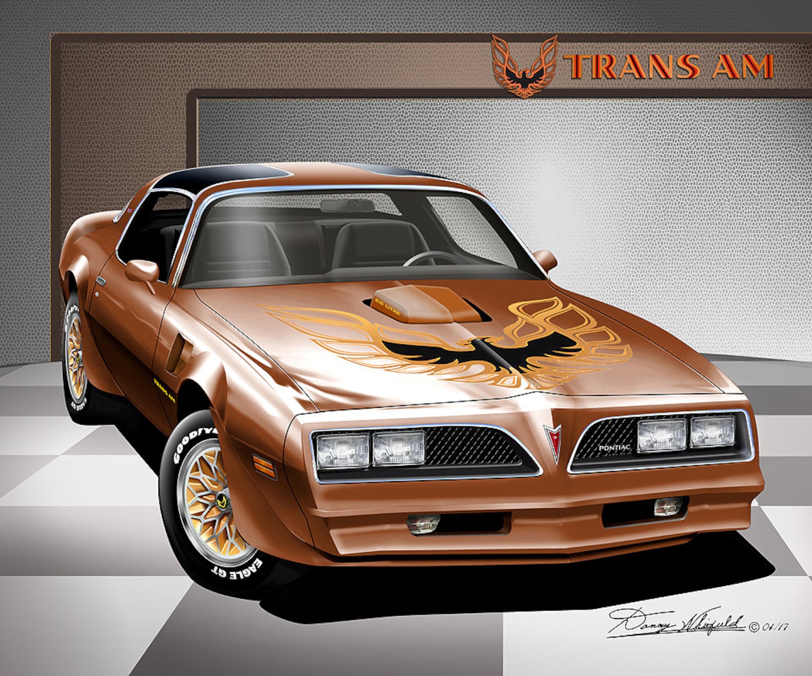 1977-1978 Pontiac Firebird Trans Am Art Prints by Danny Whitfield ...