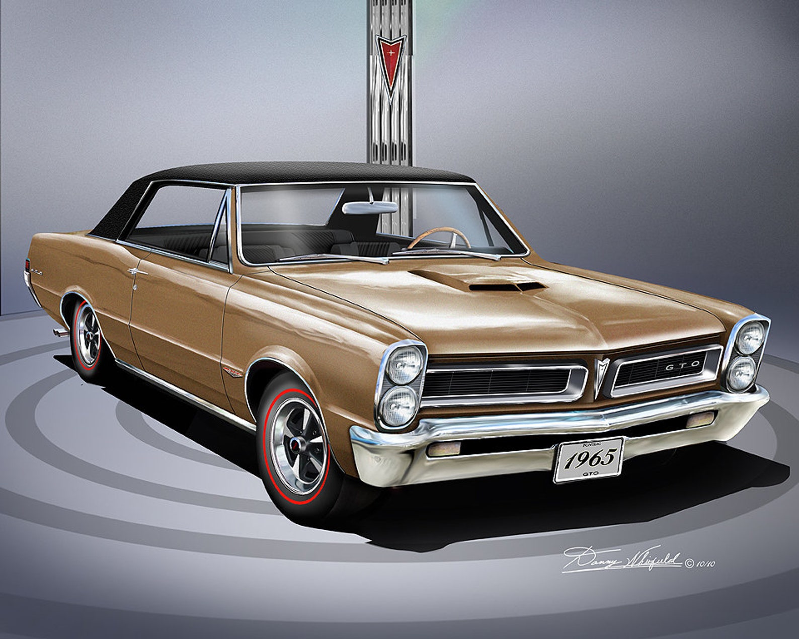1965 Pontiac GTO Art Prints by Danny Whitfield | Comes in 7 Different ...