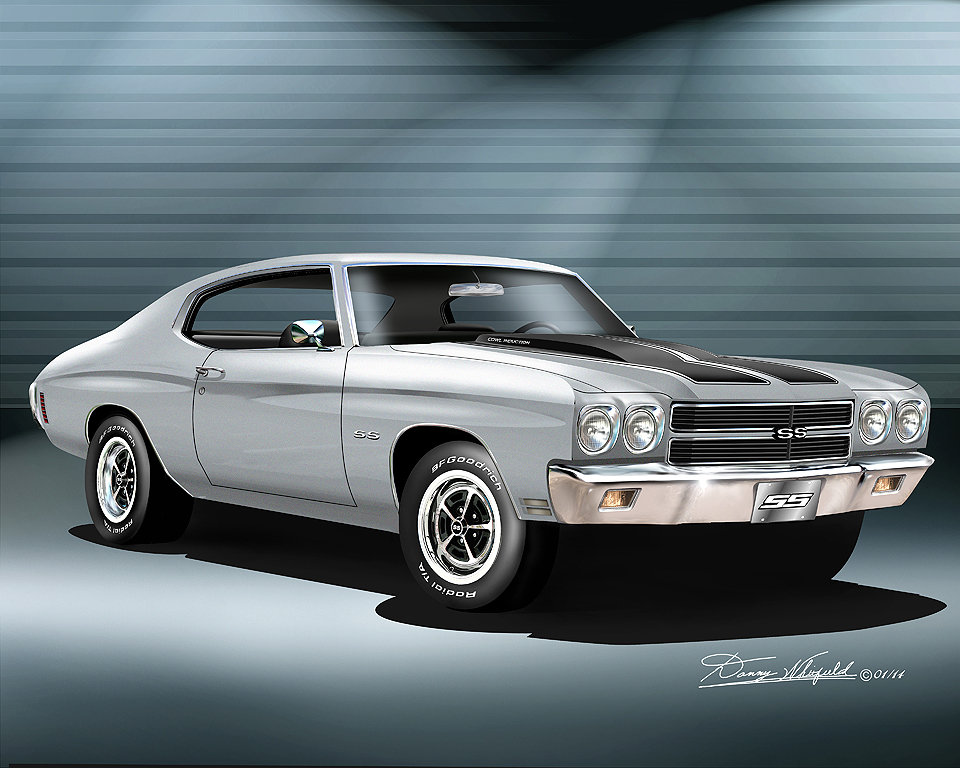1970 Chevelle Art Print: Vintage Car Poster, Automotive Wall Art - Etsy