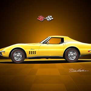 1969 Chevrolet Corvette C3 Roadster Art Prints by Danny Whitfield ...