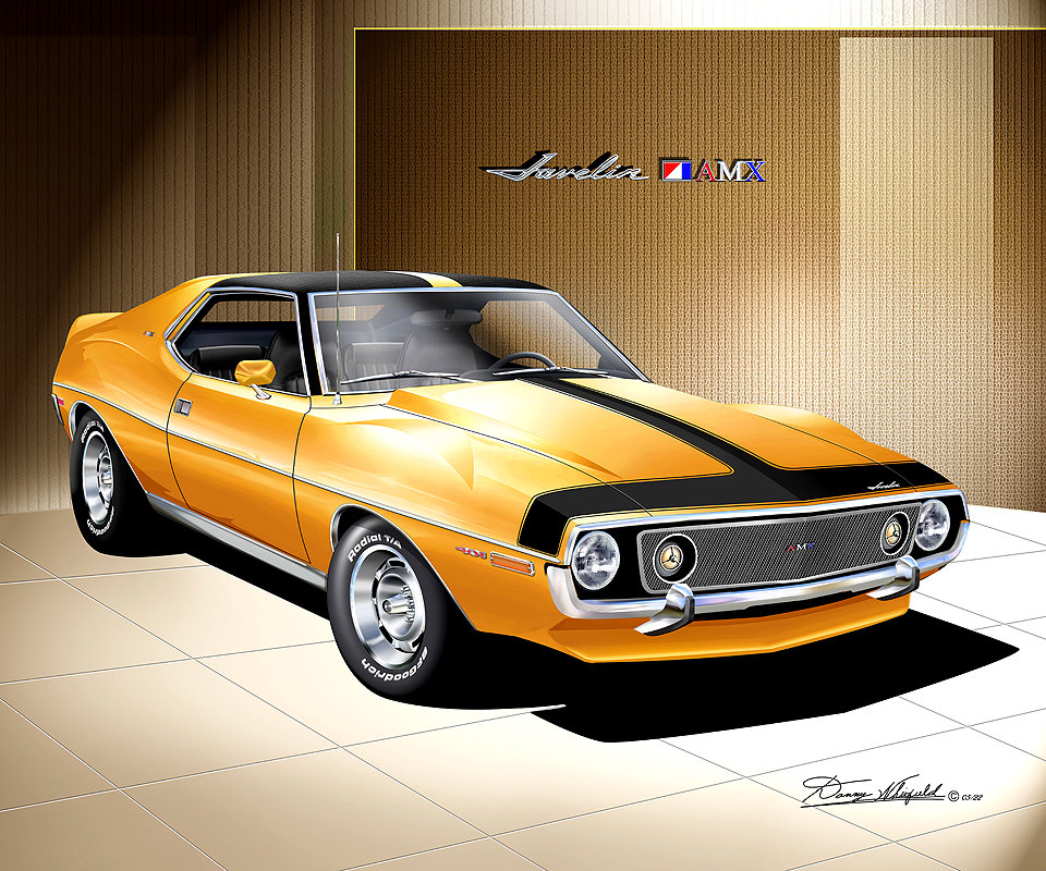 1971-1973 AMC Javelin AMX Art Print: Vintage Car Poster Comes in 5 to ...